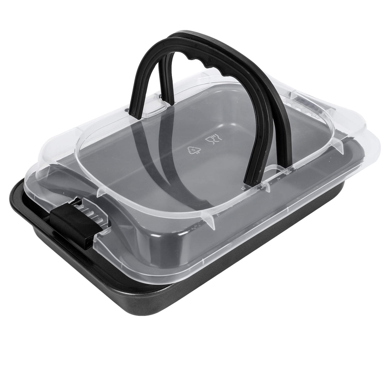 VINAUO 9x11 in Baking Pan with Lid and Handle, Non-Stick Rectangular ...