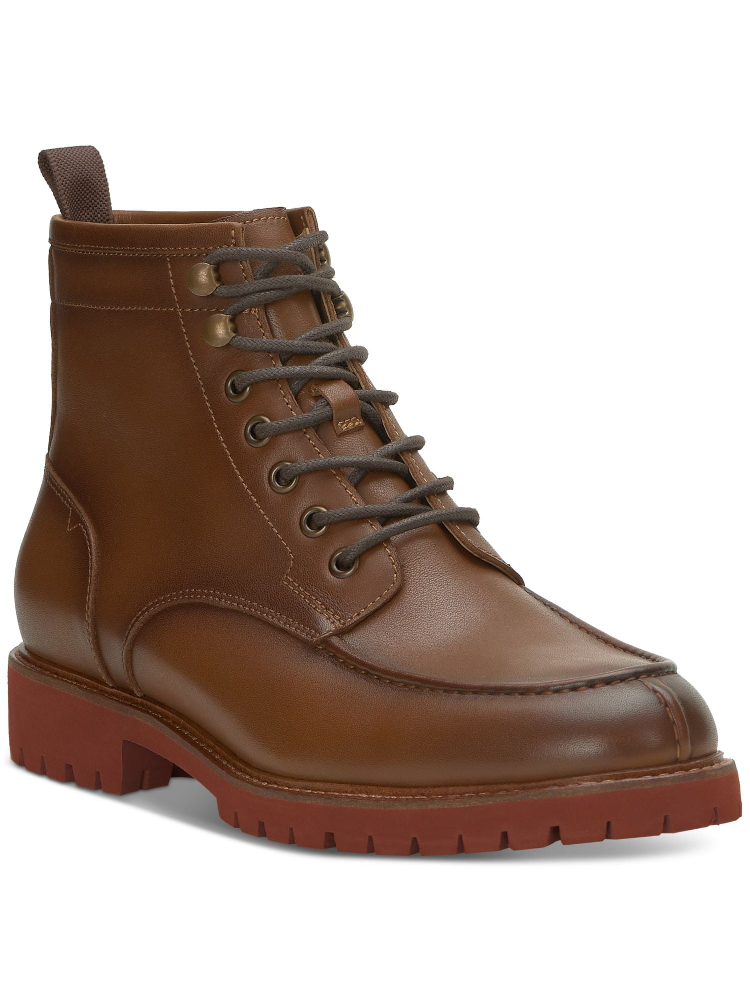 VINCE CAMUTO Mens Brown Heel Pull-Tab Waterproof Cushioned Kameil Round ...
