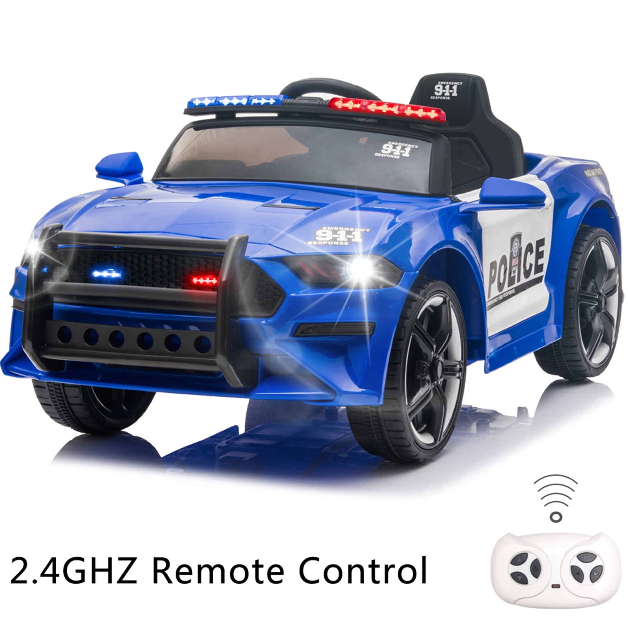 VINCIGO 12V Ride on Toys for Toddler,Electric Police Car with Remote ...