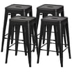Alden Design Metal 24" Counter Height Stackable Backless Kitchen Bar ...