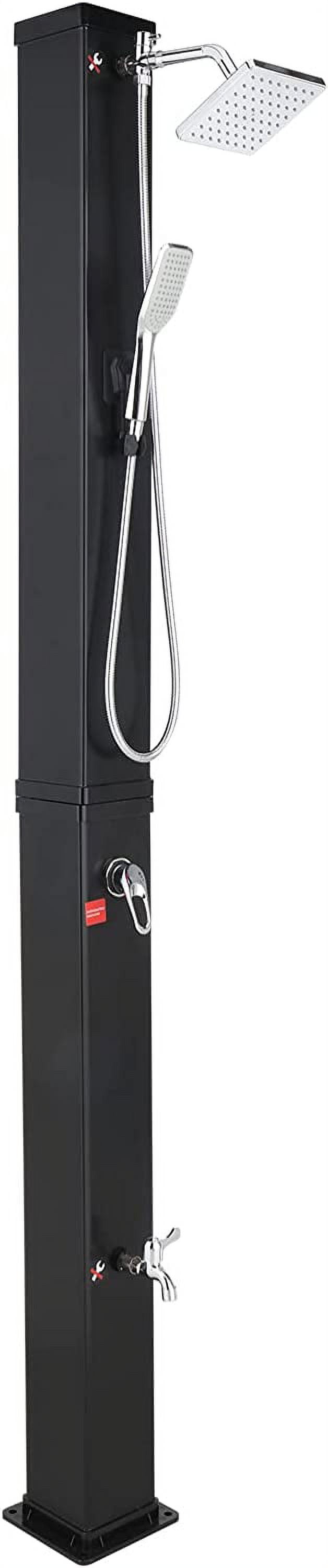 VINGLI Outdoor 10.6 Gallon Solar Heated Shower with Shower Head ...