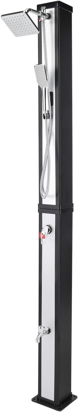 VINGLI 10.6 Gallon Solar Heated Shower with Shower Head, Handheld ...