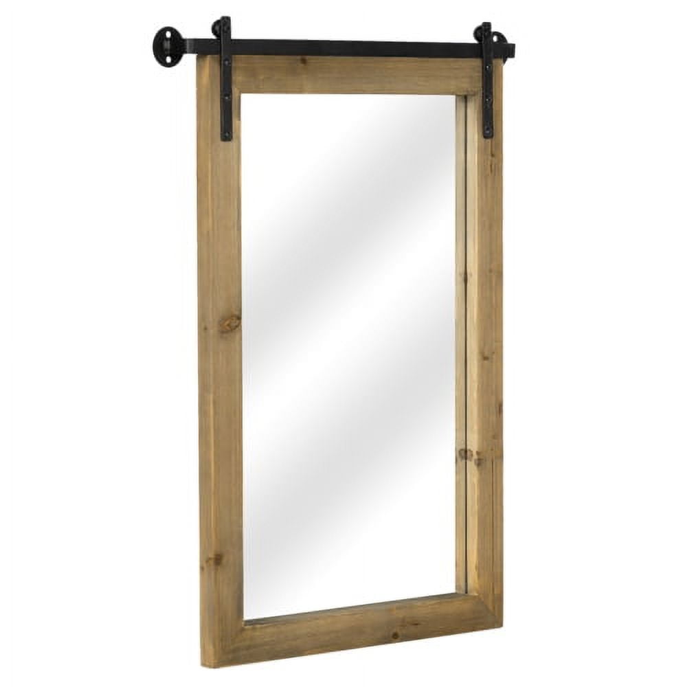 "VINGLI Rustic Vintage 30""22"" Barn Wood Mirror, Farmhouse Wall ...