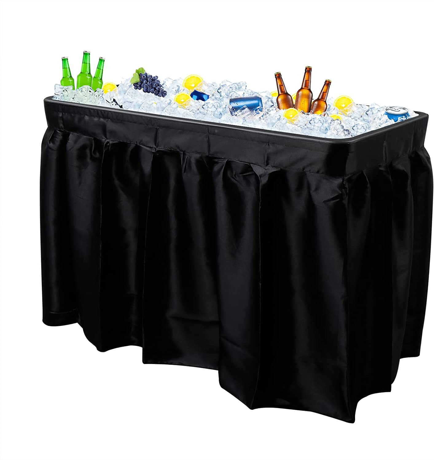 VINGLI 4ft Portable Outdoor Ice Cooler Table, Tailgate Camp, BBQ ...