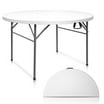 "ZENY Lightweight 48"" Round Folding Portable Plastic Dining Table ...
