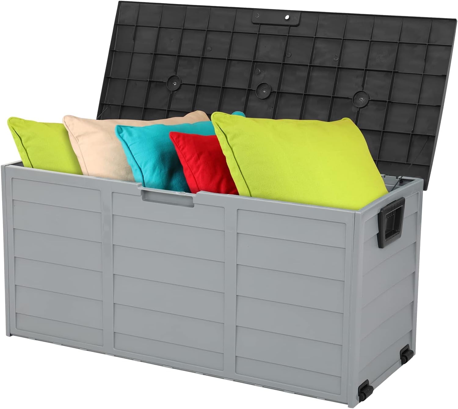 VINGLI 75 Gallon Outdoor Storage Box, Patio Deck Box Furniture with ...