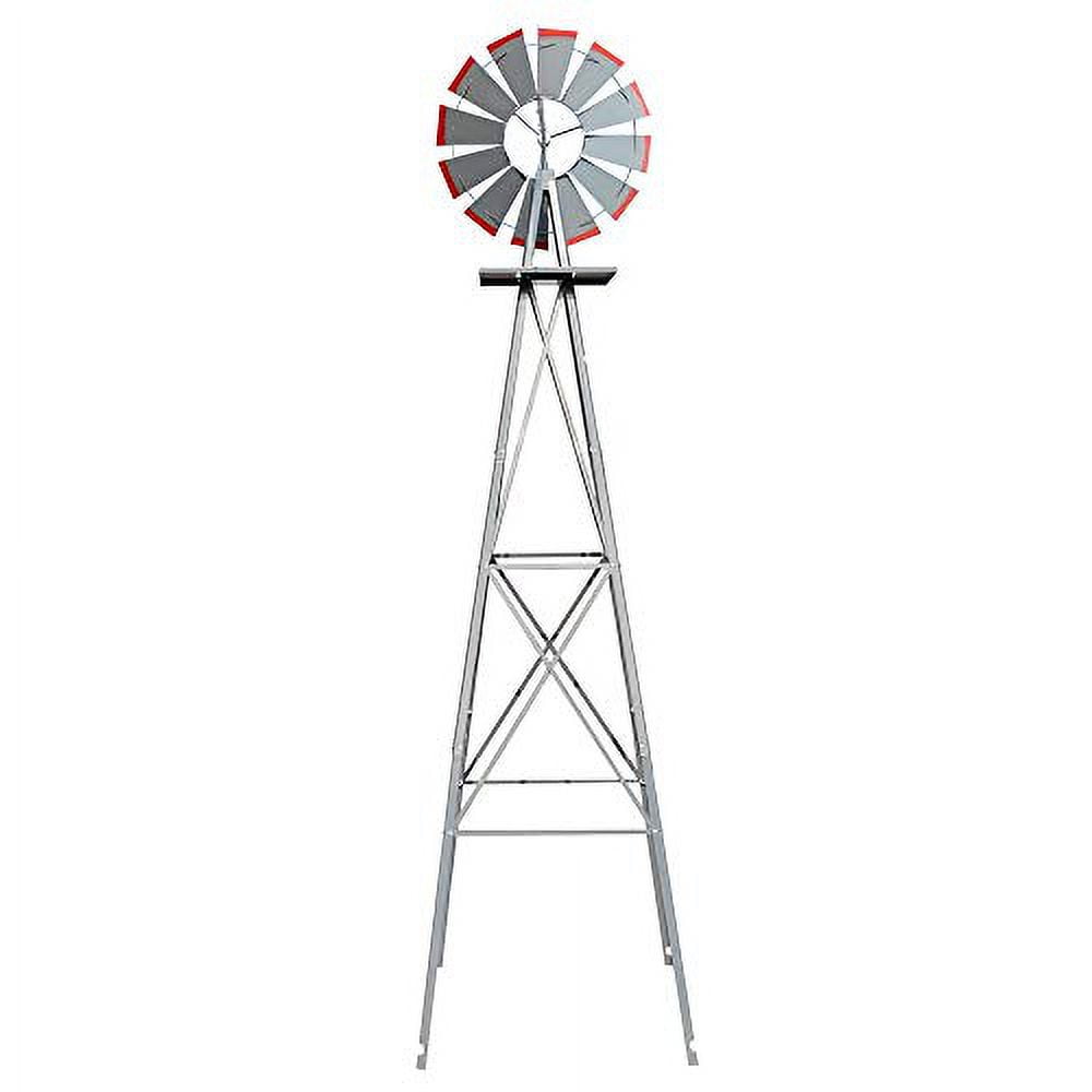 VINGLI 8FT Ornamental Windmill Backyard Garden Decoration Weather Vane ...