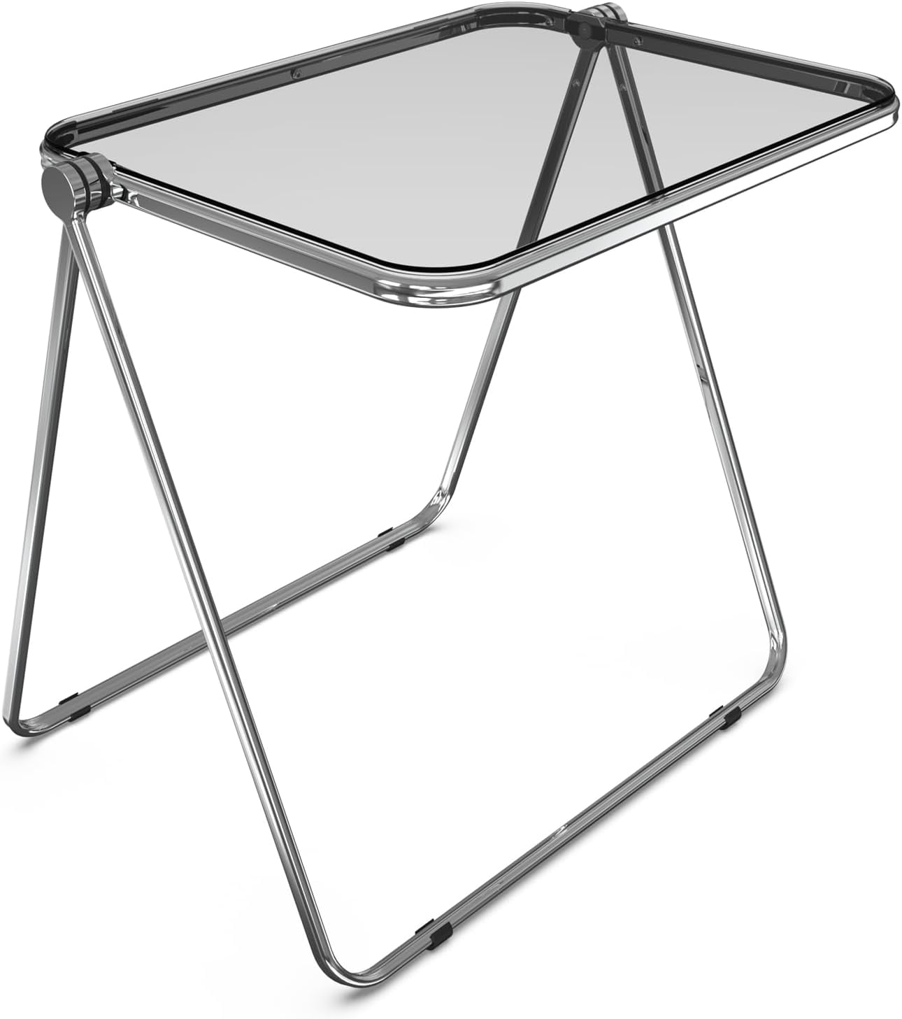VINGLI Folding Acrylic Table Small TV Tray for Snack Dinner on Couch ...