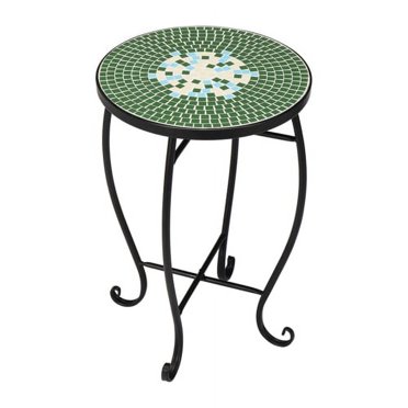 Patiojoy Rattan Wicker Steel Side Table Outdoor Furniture Deck, Brown ...