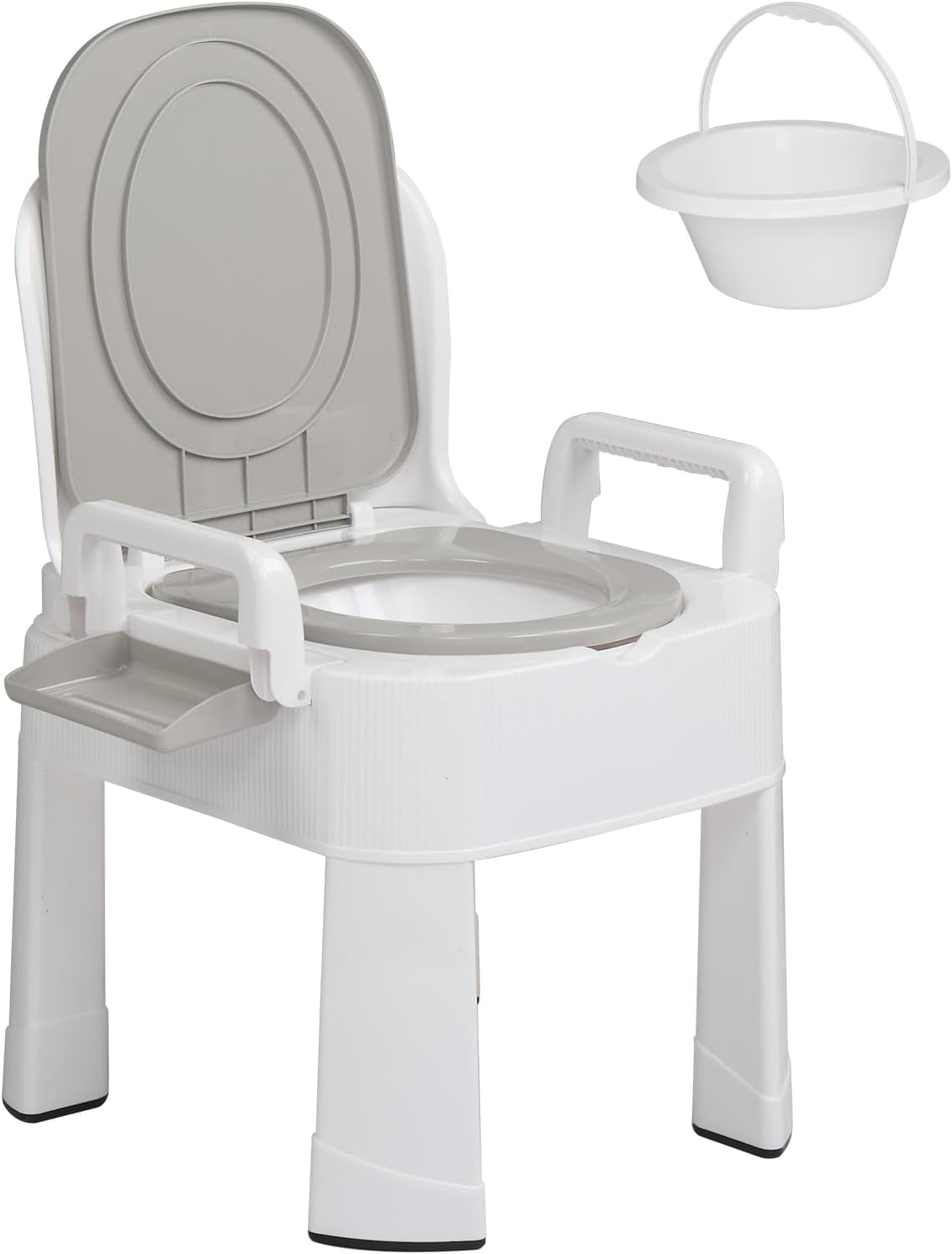 VINGLI Portable Camping Toilet|Sturdy & Detachable, Lightweight, Back ...