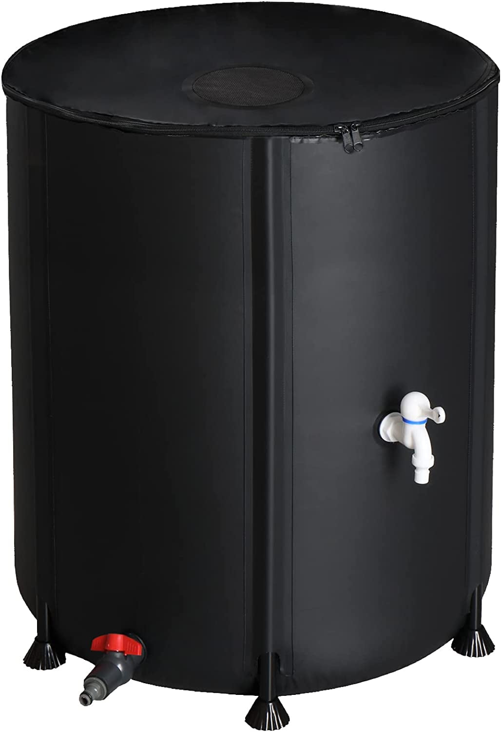 VINGLI Upgraded 50 Gallon Collapsible Rain Barrel, Portable Water ...