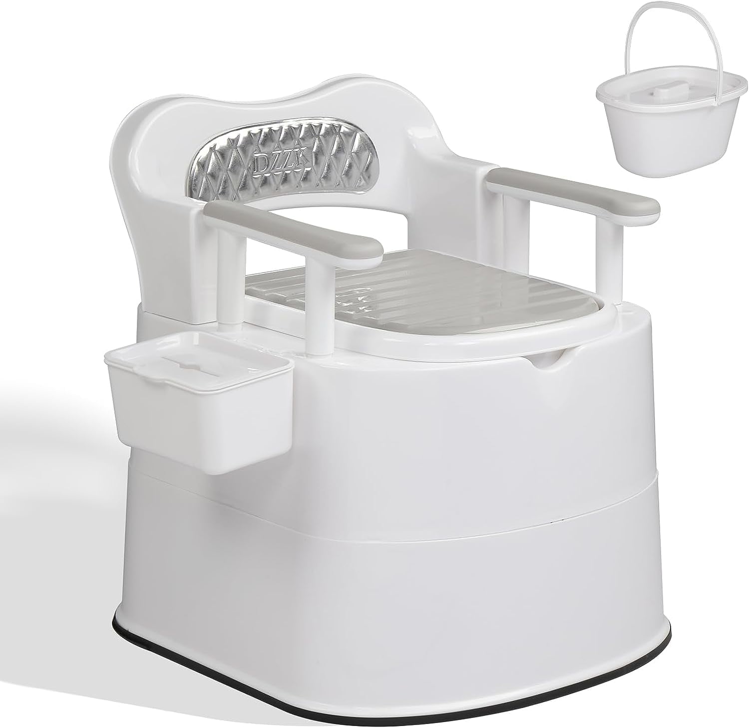 VINGLI Upgraded Portable Toilet, Large Commode for Adult, Elderly ...