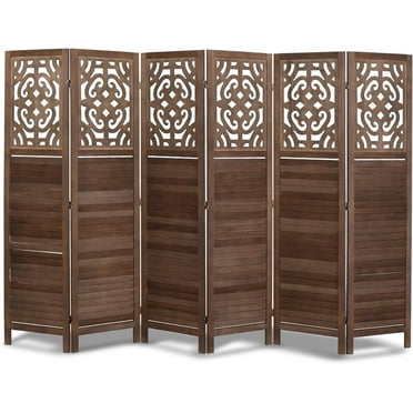 VINGLI Freestanding Pegboard with Support Feet, 5 FT Wood Room Divider ...