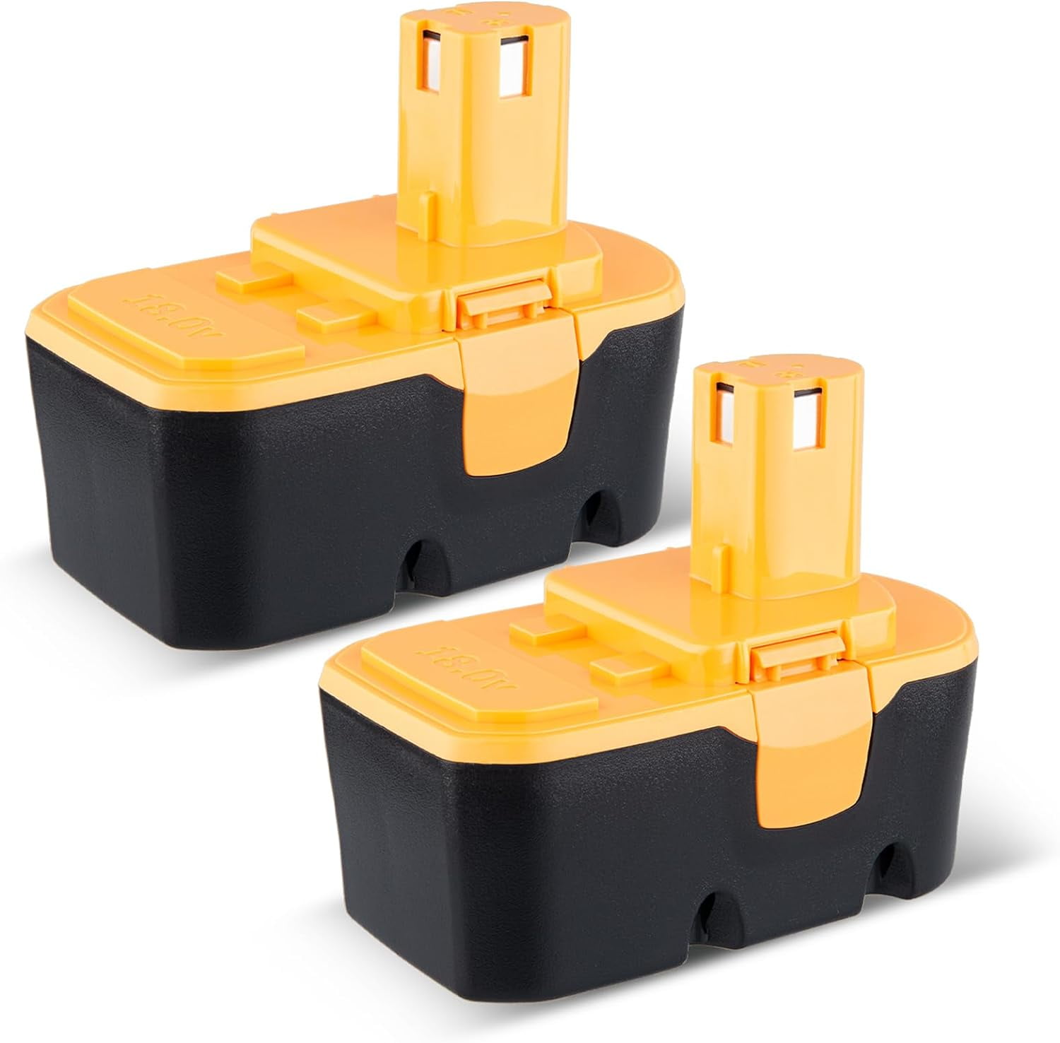 VINIDA 2Pack 4.8Ah Ni-Mh P100 Battery Replacement for Ryobi 18V Battery ...