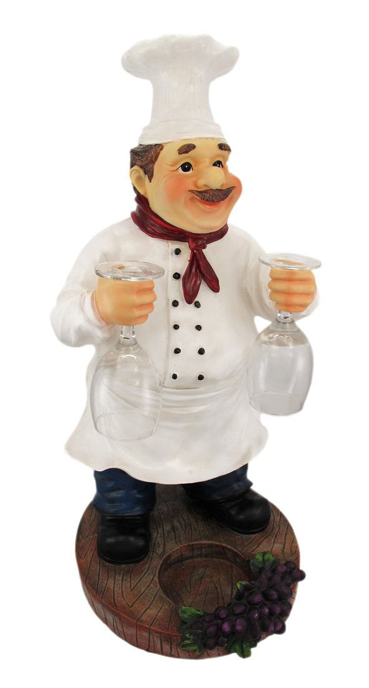 VINO VERITAS Large Chef Wine Bottle Holder Cook - Walmart.com