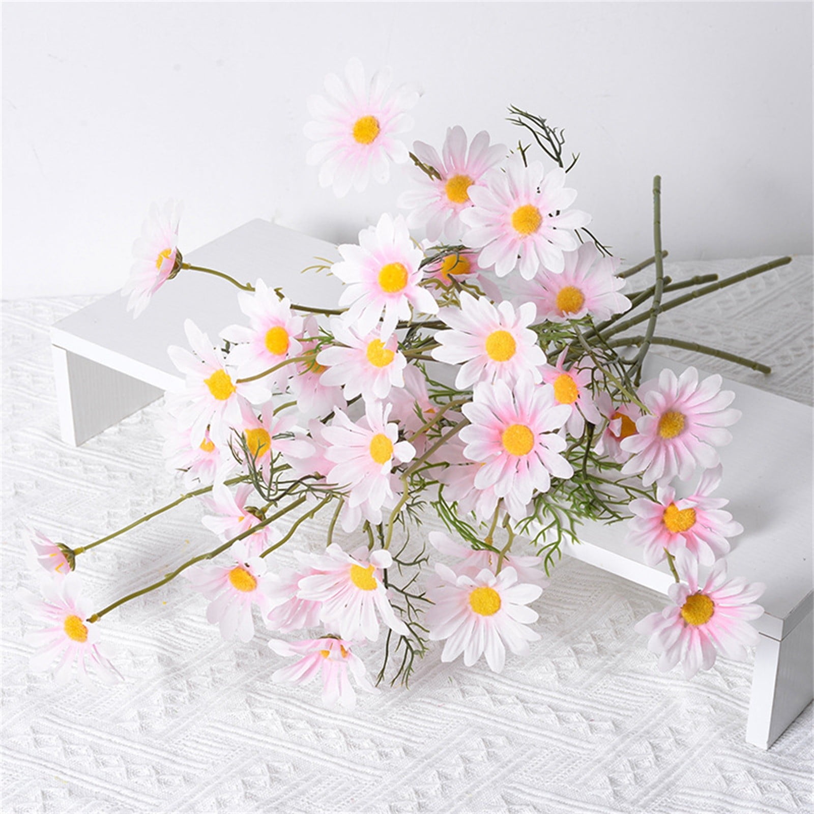 VINOIC 10 Pack Silk Daisy Stems - Multi-Purpose Artificial Flowers for ...