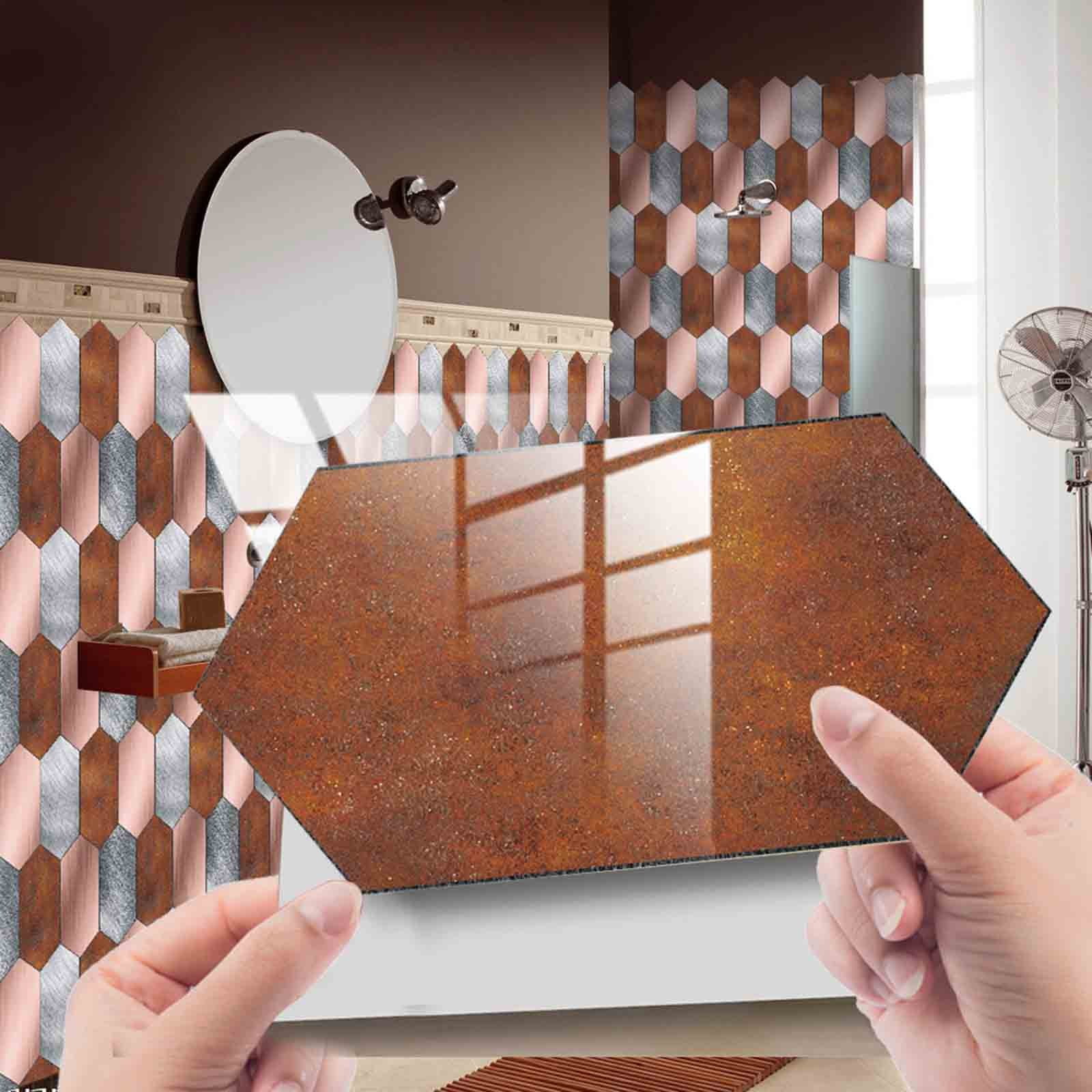 VINOIC Sticky Tiles for Bathroom - Marble Rock Crystal Floor Stickers ...