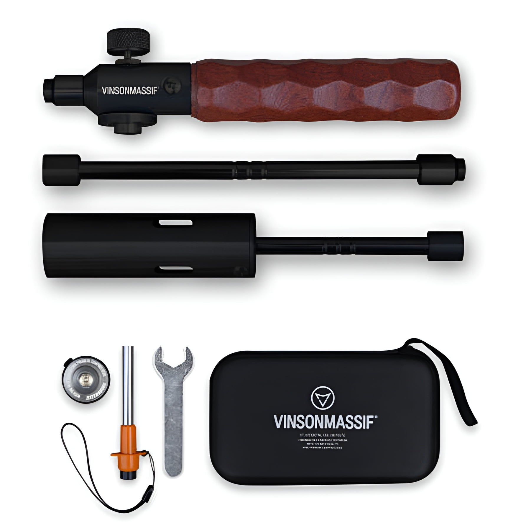 VINSONMASSIF Portable Long Folding Torch - Stainless Steel, Adjustable ...