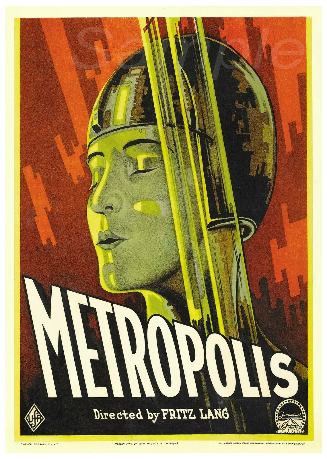 VINTAGE 1927 METROPOLIS MOVIE POSTER PRINT - Walmart.com
