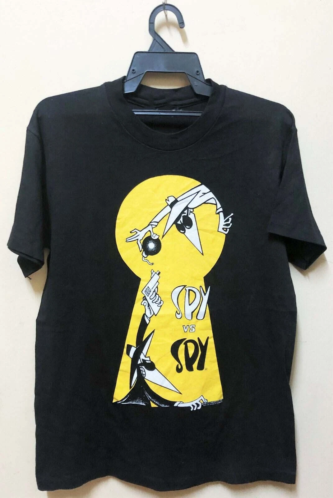 VINTAGE 1992 SPY VS SPY MAD MAGAZINE COMIC CARTOON T-SHIRT NE674 ...