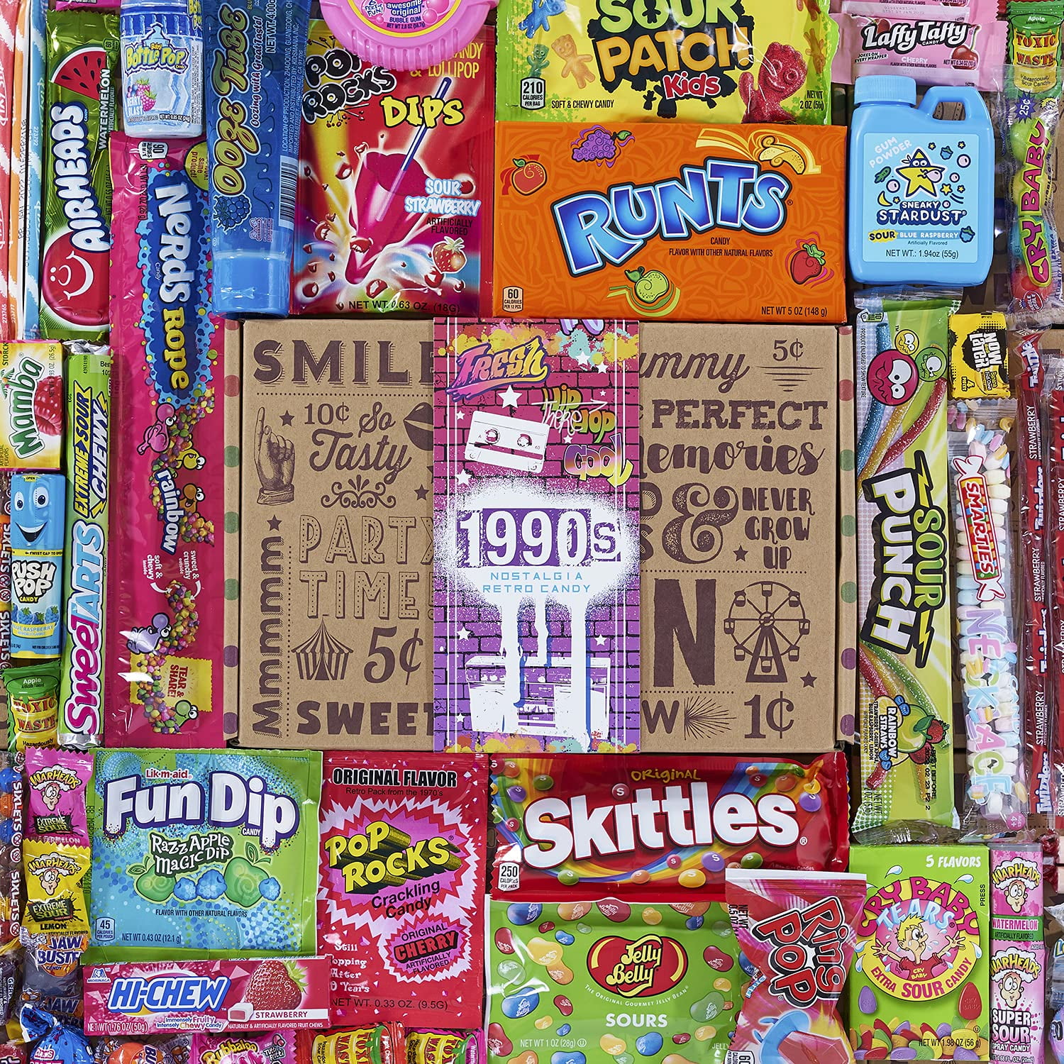 VINTAGE CANDY CO. 1990s RETRO CANDY GIFT BOX - 90s Nostalgia Candies ...
