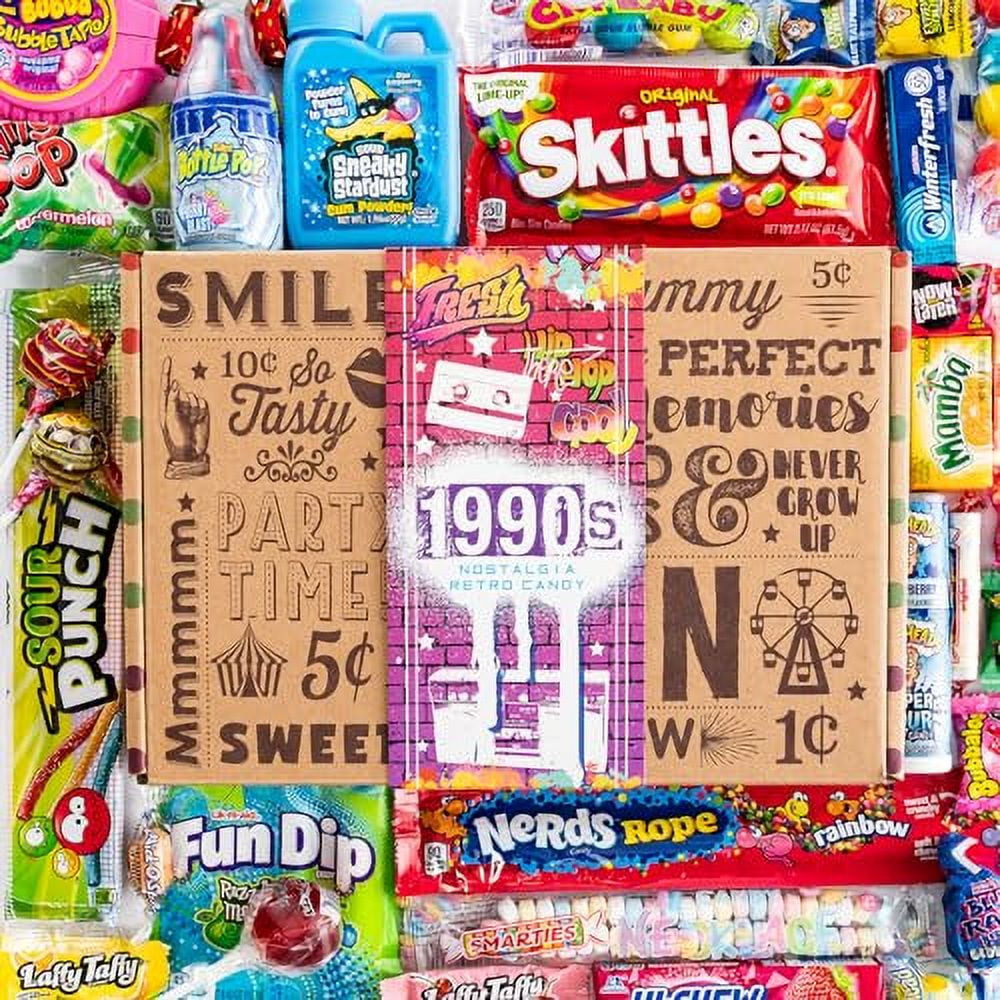 VINTAGE CANDY CO. 1990s RETRO CANDY GIFT BOX - 90s Nostalgia Candies ...