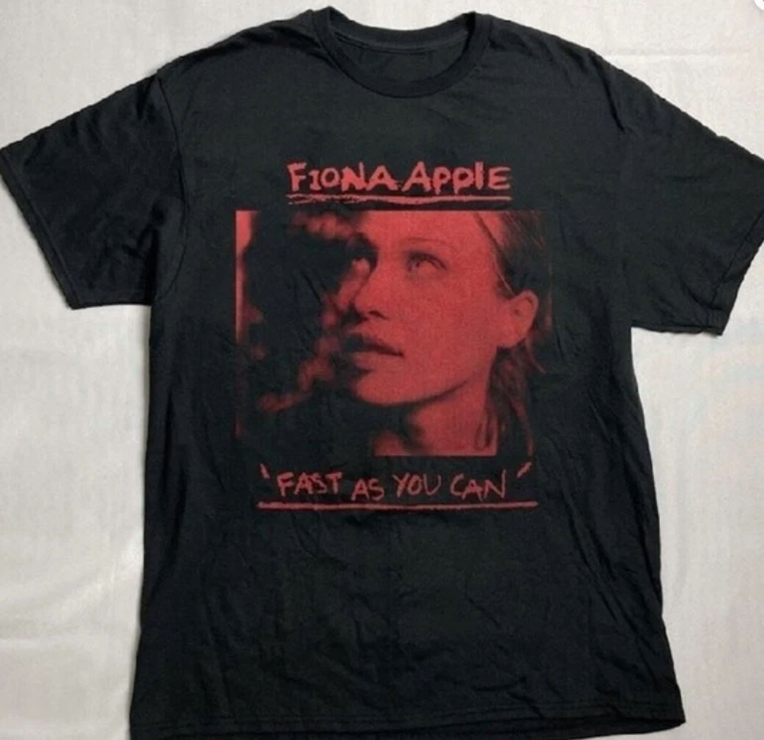 VINTAGE Fiona Apple Fast As You Can Unisex Black T Shirt S-3XL Q8348 ...