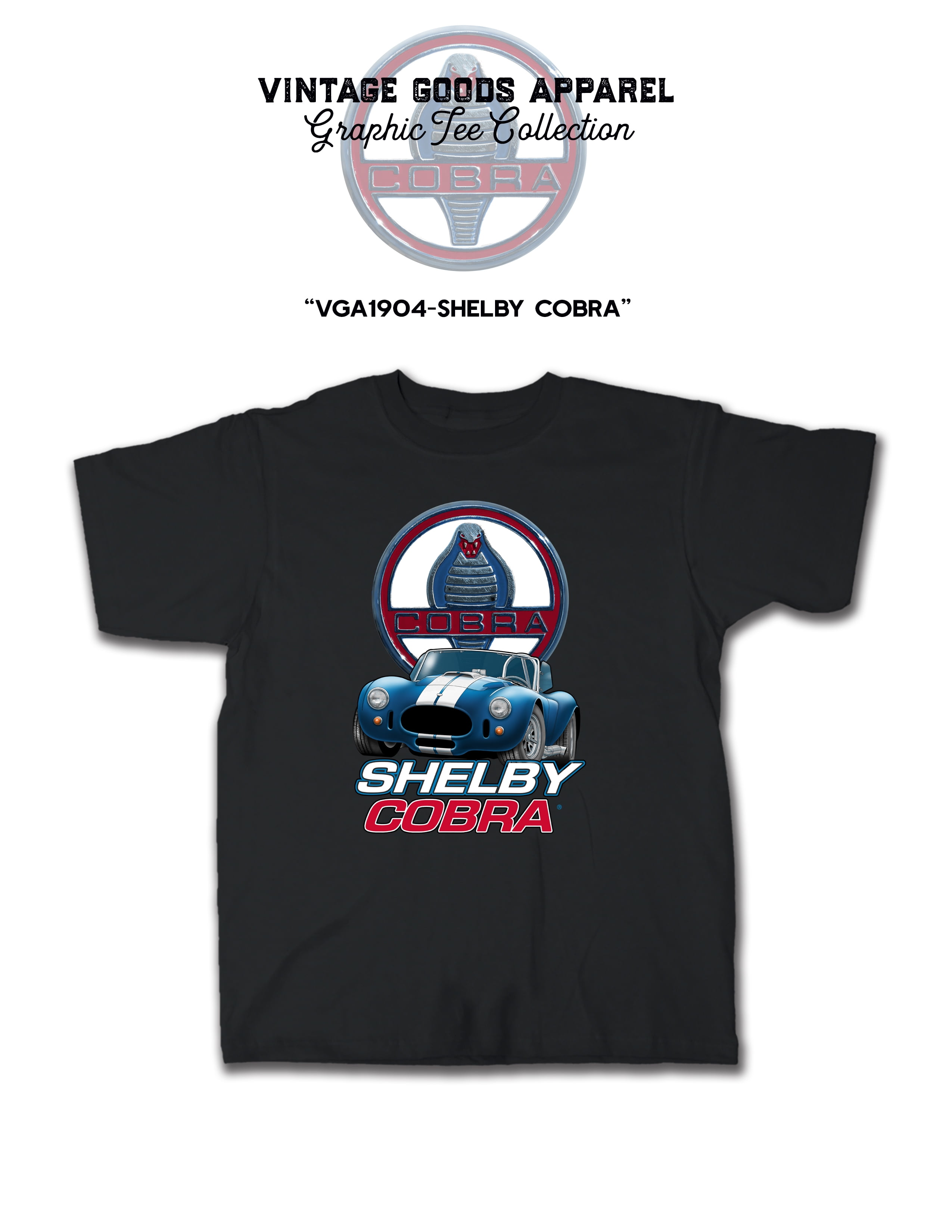 VINTAGE GOODS APPAREL SHELBY 427 COBRA TEE SHIRT - Walmart.com