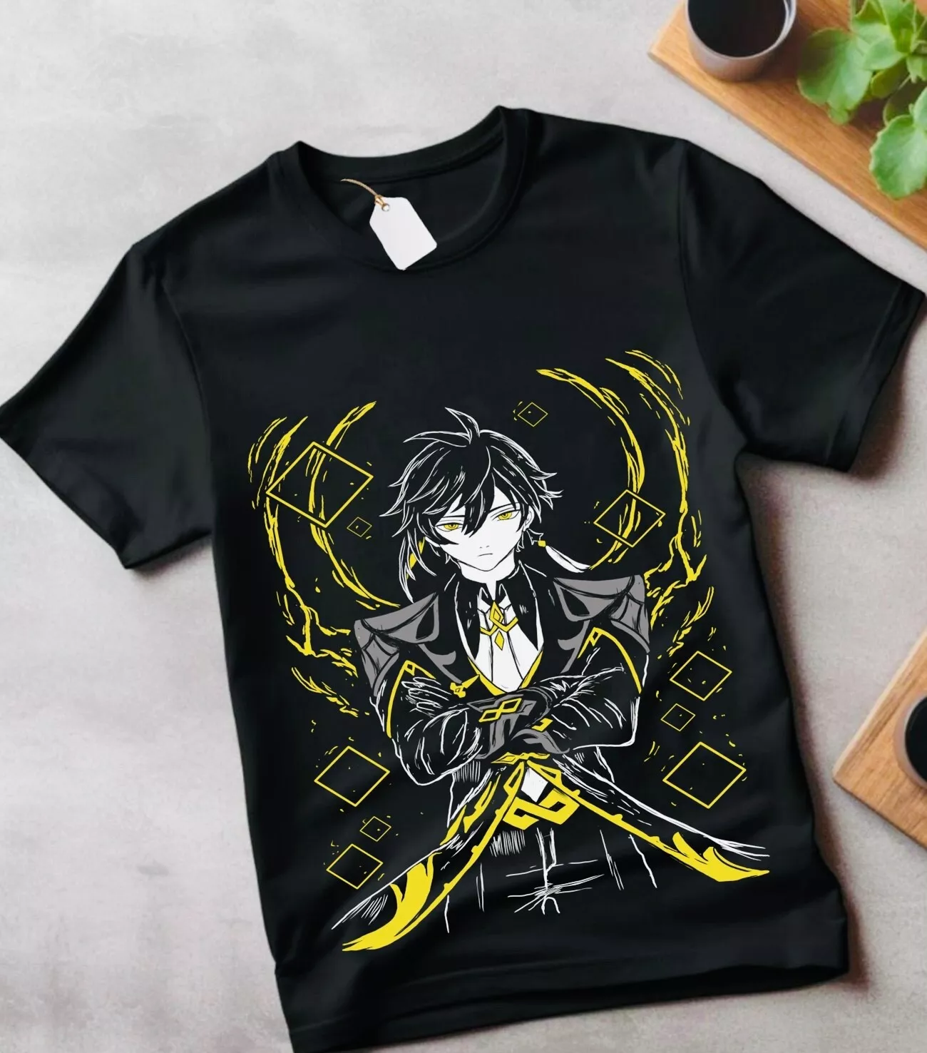 VINTAGE Genshin Impact Zhongli Dakimakura T-shirt Anime Shirt gift ...