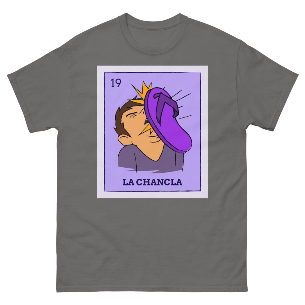VINTAGE LOWRIDER CHOLO CHOLA LATIN ART FUNNY CHANCLA Men's classic tee ...