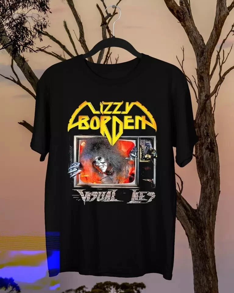 VINTAGE Lizzy Borden Band Short Sleeve Cotton Black Unisex Shirt, Lizzy ...