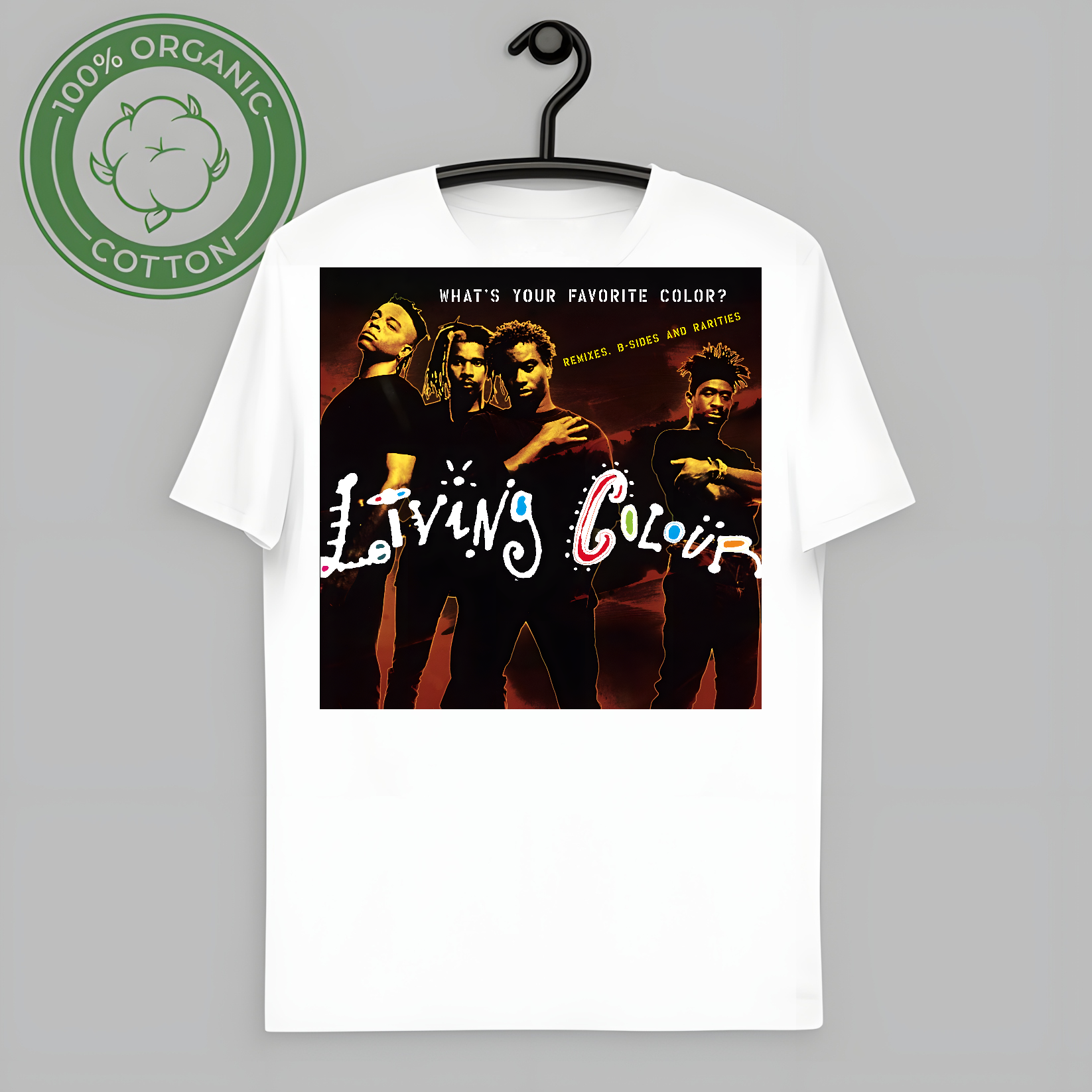 VINTAGE New Living Colour band Member Men All size Black Shirt Gift ...