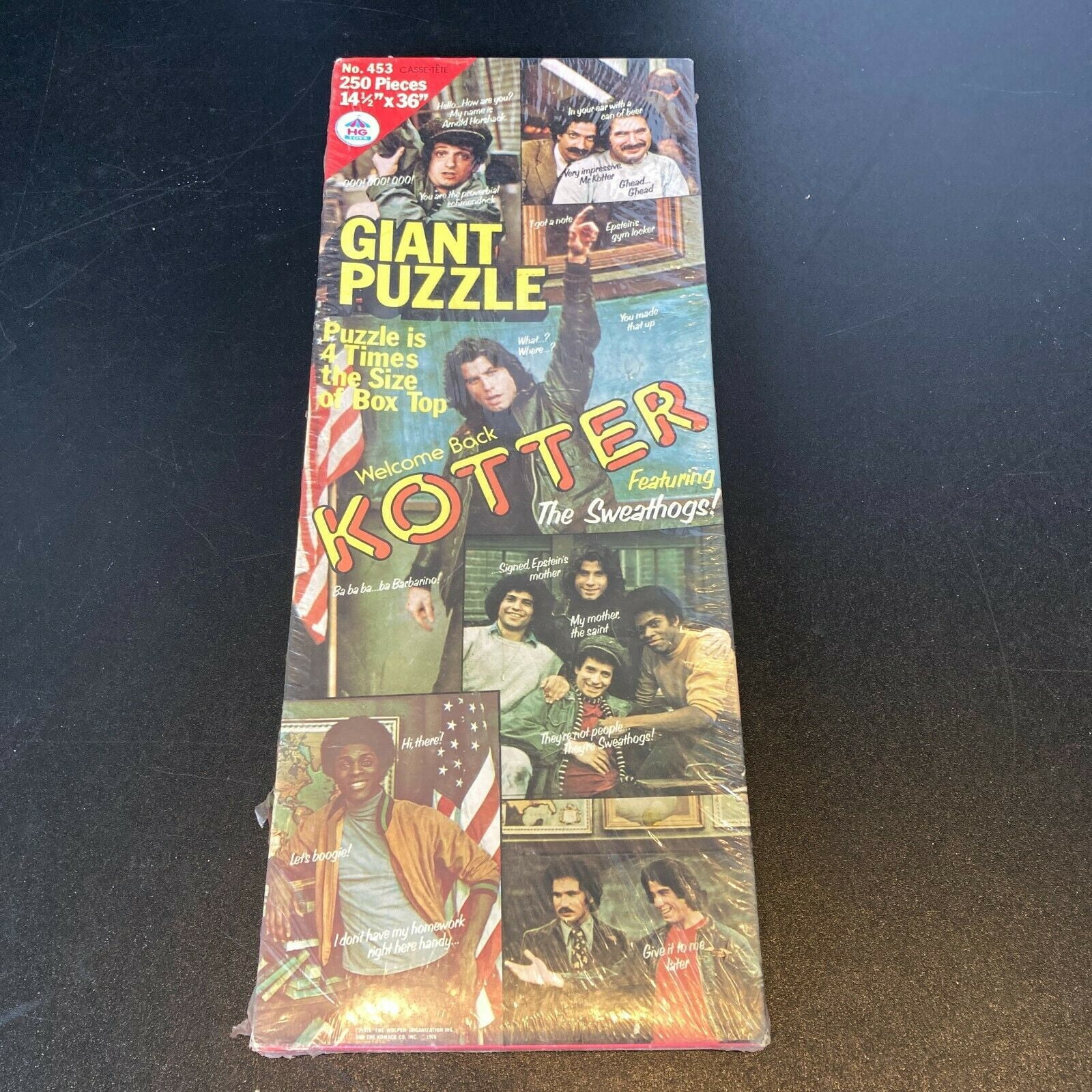 VINTAGE SEALED 1976 WELCOME BACK KOTTER PUZZLE HORSHACK TRAVOLTA ...