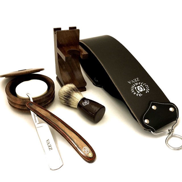 VINTAGE SHAVE READY WOODEN HANDLE WET CUT THROAT STRAIGHT RAZOR SHAVING ...