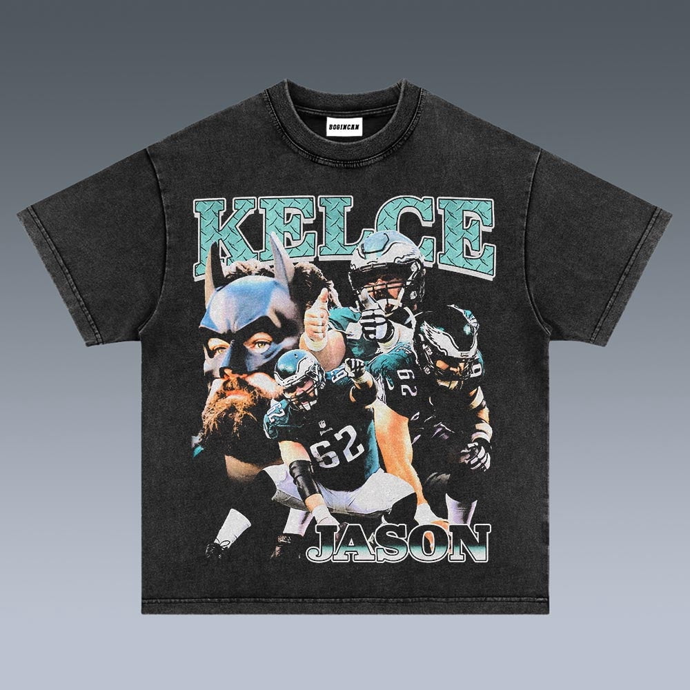 VINTAGE TEE , JASON KELCE shirt, football bootleg shirt, gift for ...