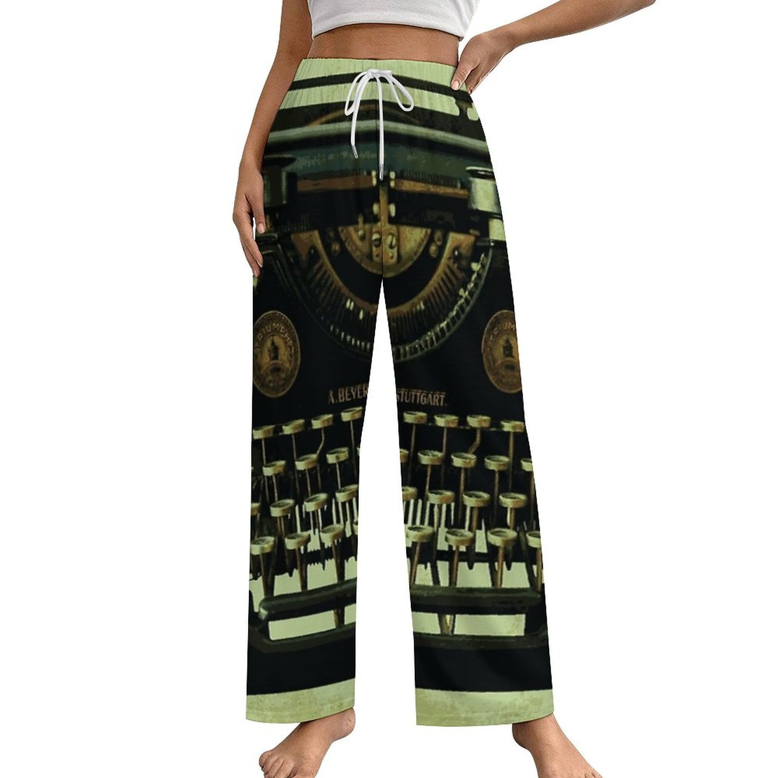 VINTAGE TYPEWRITER Pop Art Women's Pajamas Pajama Pants Women's ...