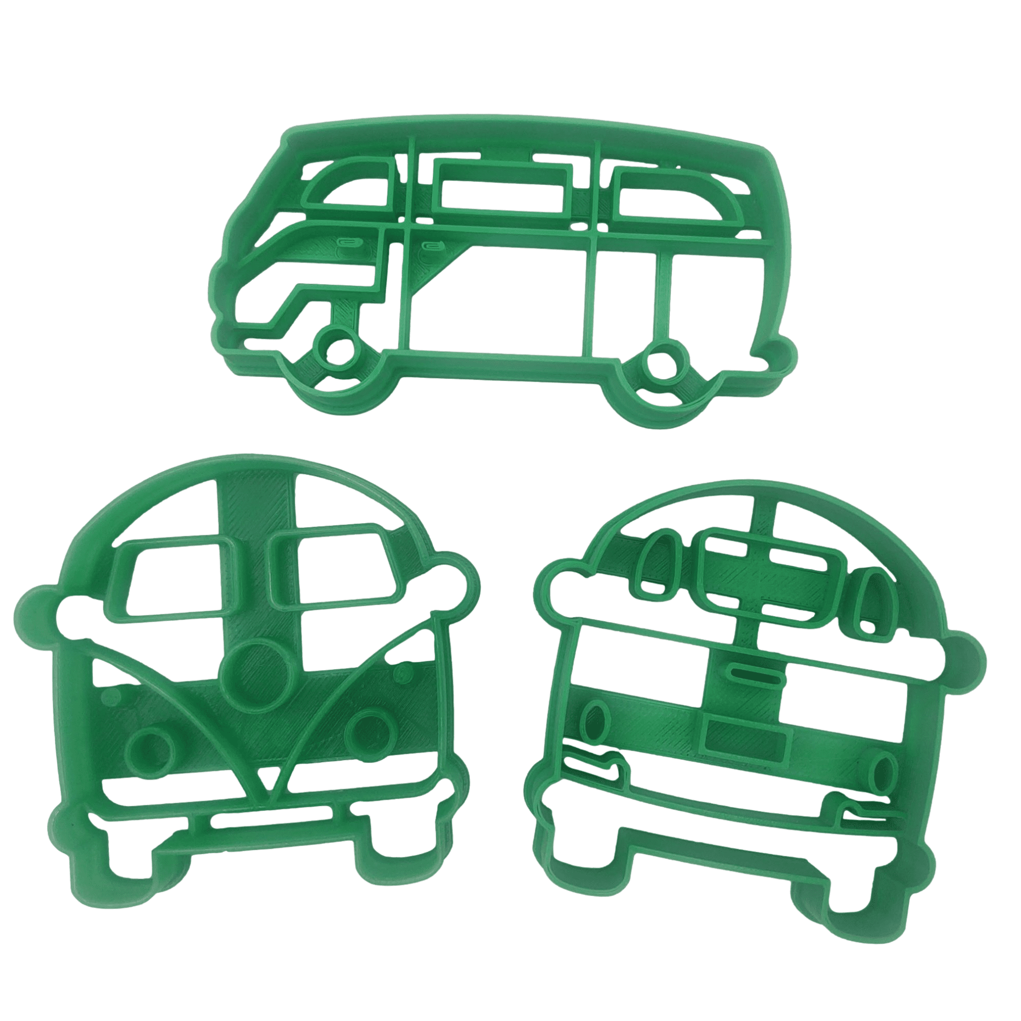 VINTAGE VAN COOKIE CUTTERS Small Bus Vehicle Rear Back Automobile Front ...