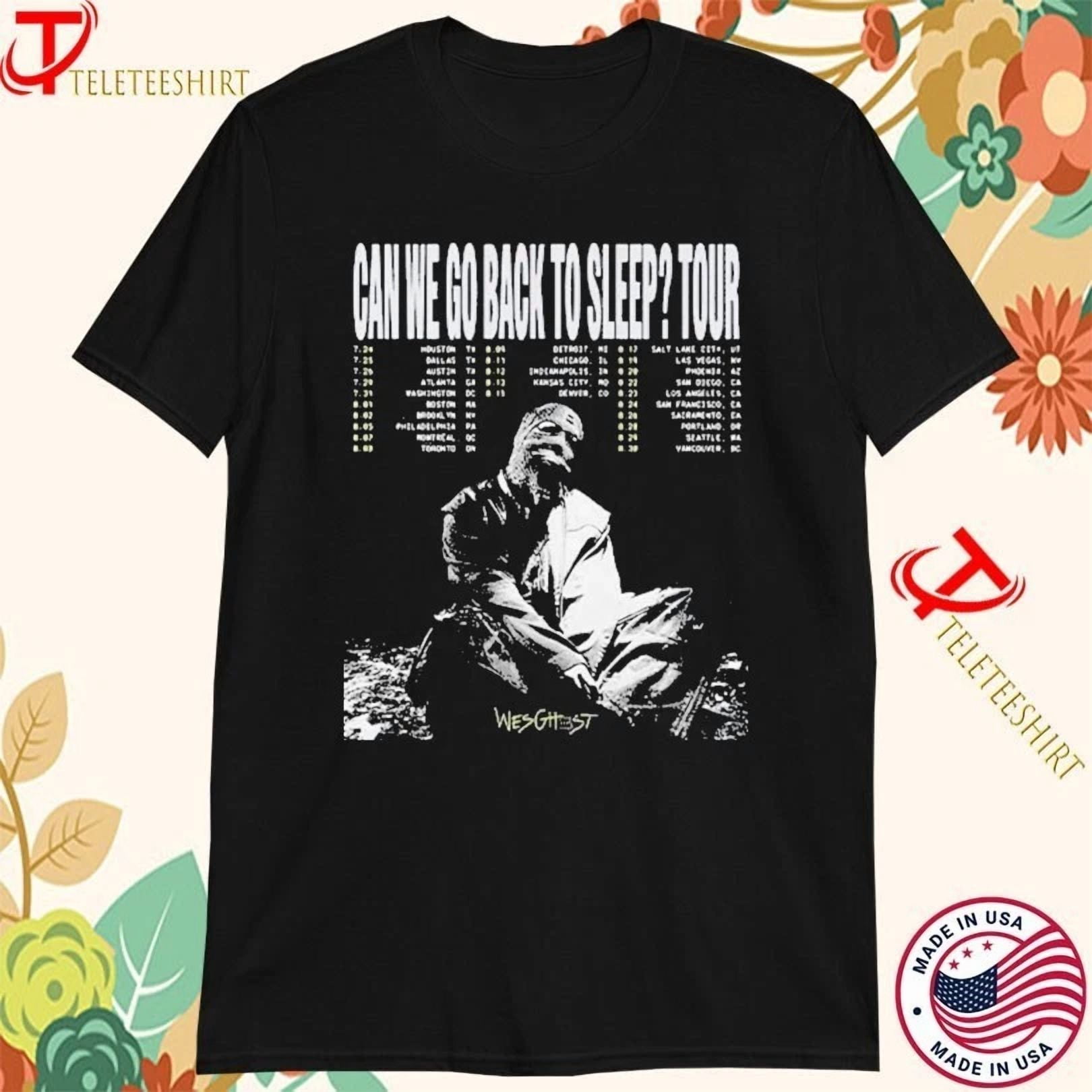 VINTAGE WesGhost Can We Back To Sleep Tour 2025 Dates T-Shirts ...