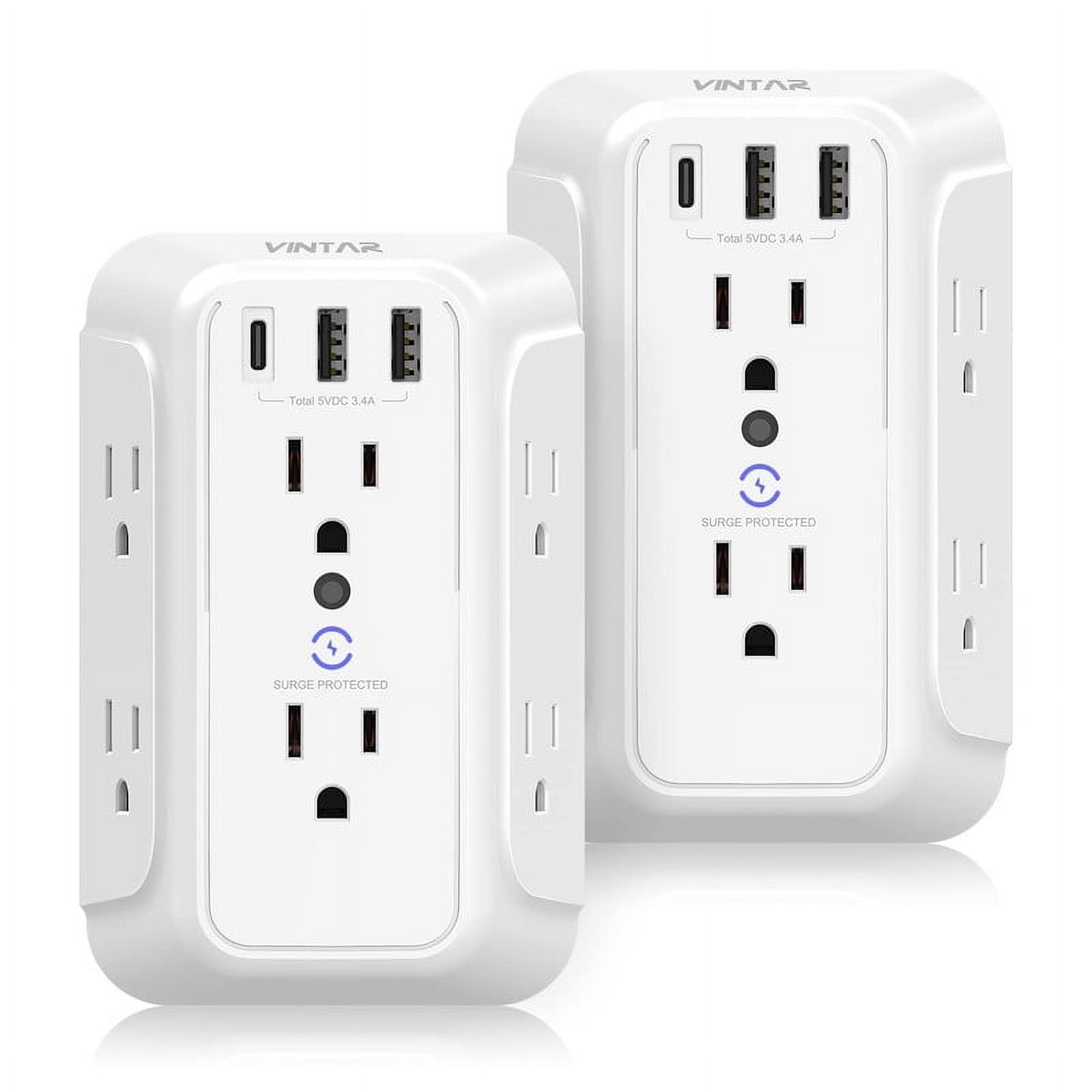 360 Electrical 36030 Quad Tap Rotating Outlet Adapter - Walmart.com