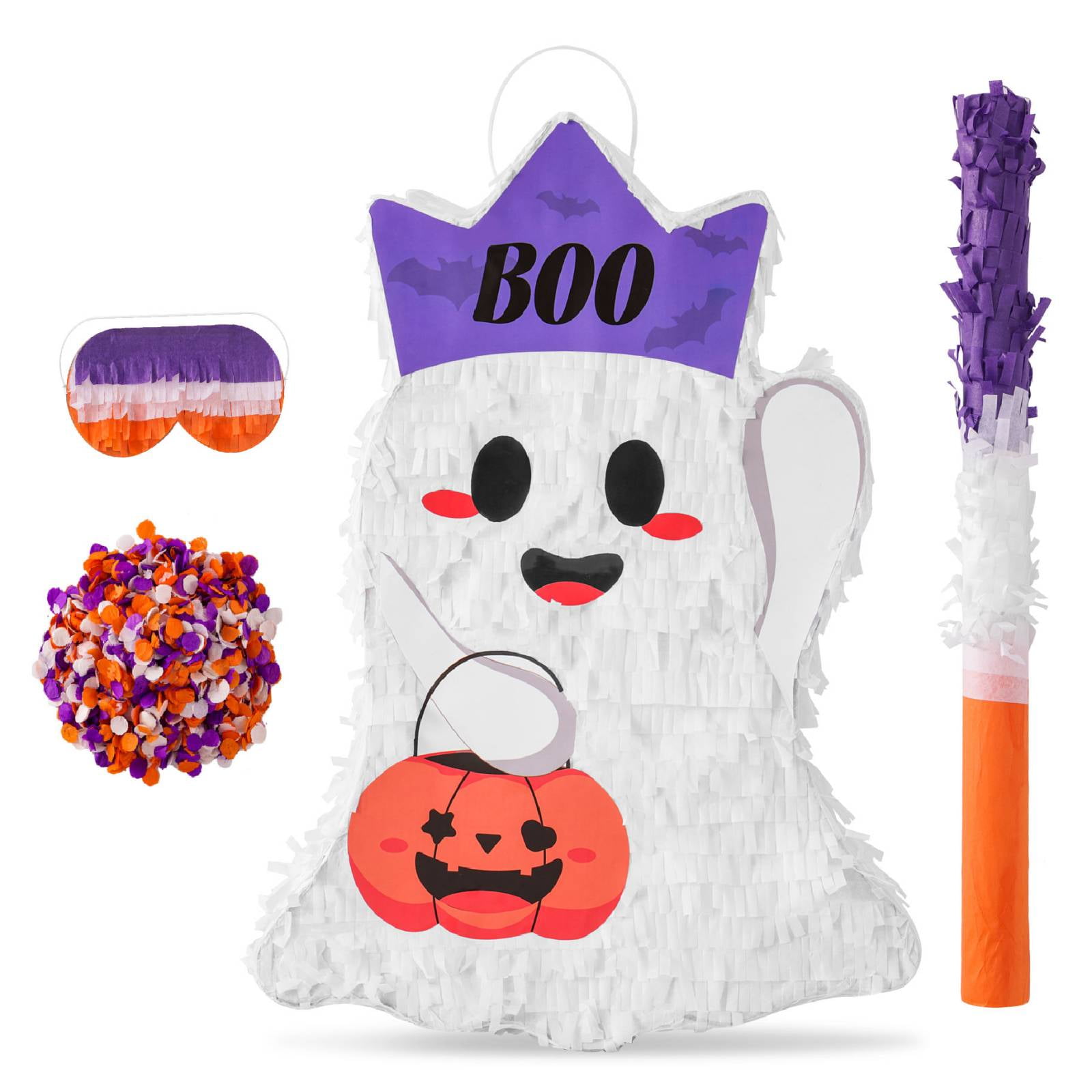 VINTS Halloween Piñata,Cute Ghost Piñata with Blindfold Stick,Pinata ...