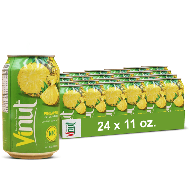 VINUT Real Pineapple Juice Drink-Not from Concentrate, 24x11oz ...