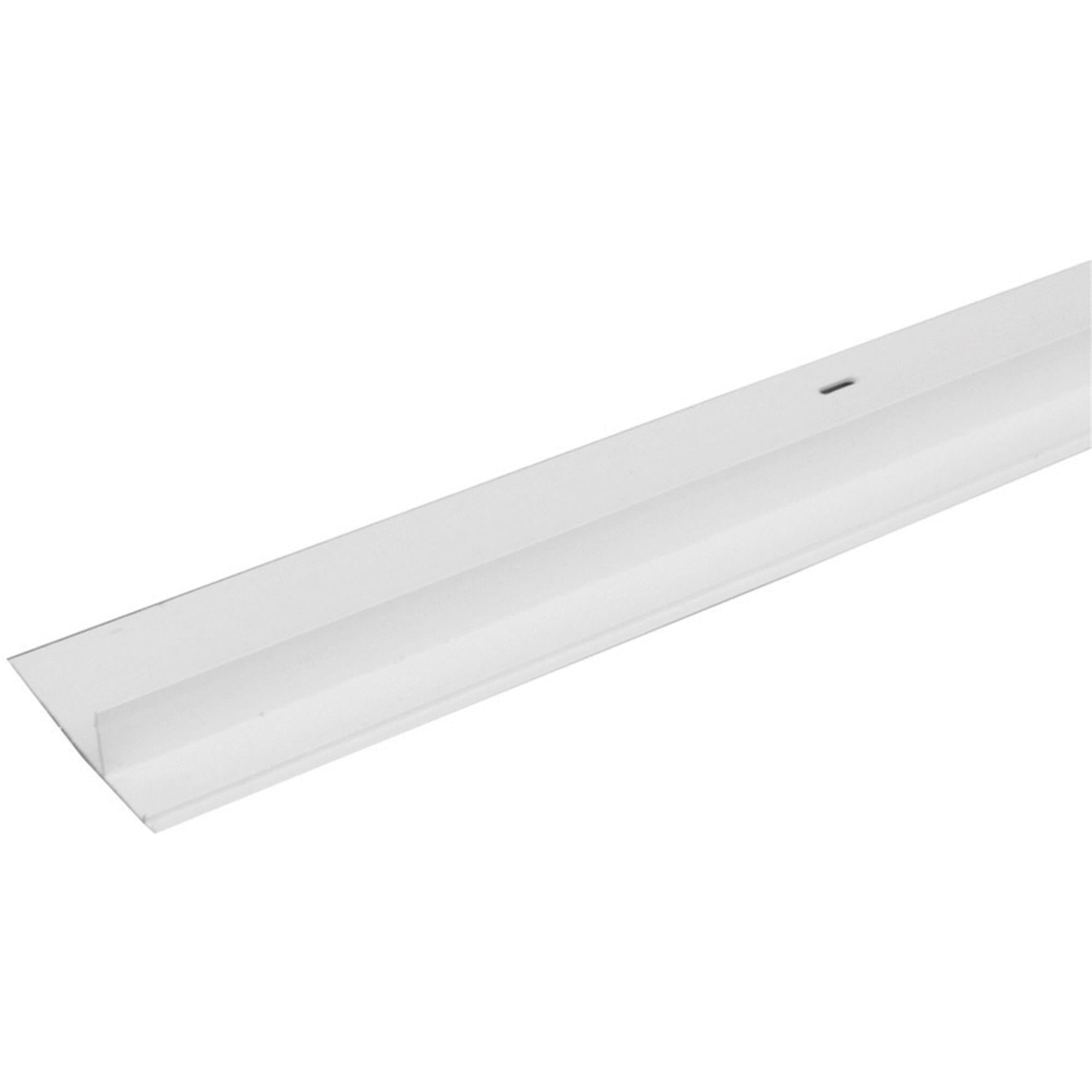 Genova 19563 Drip Edge, 10 ft L x 3 in W x 3 in H, Vinyl, White ...
