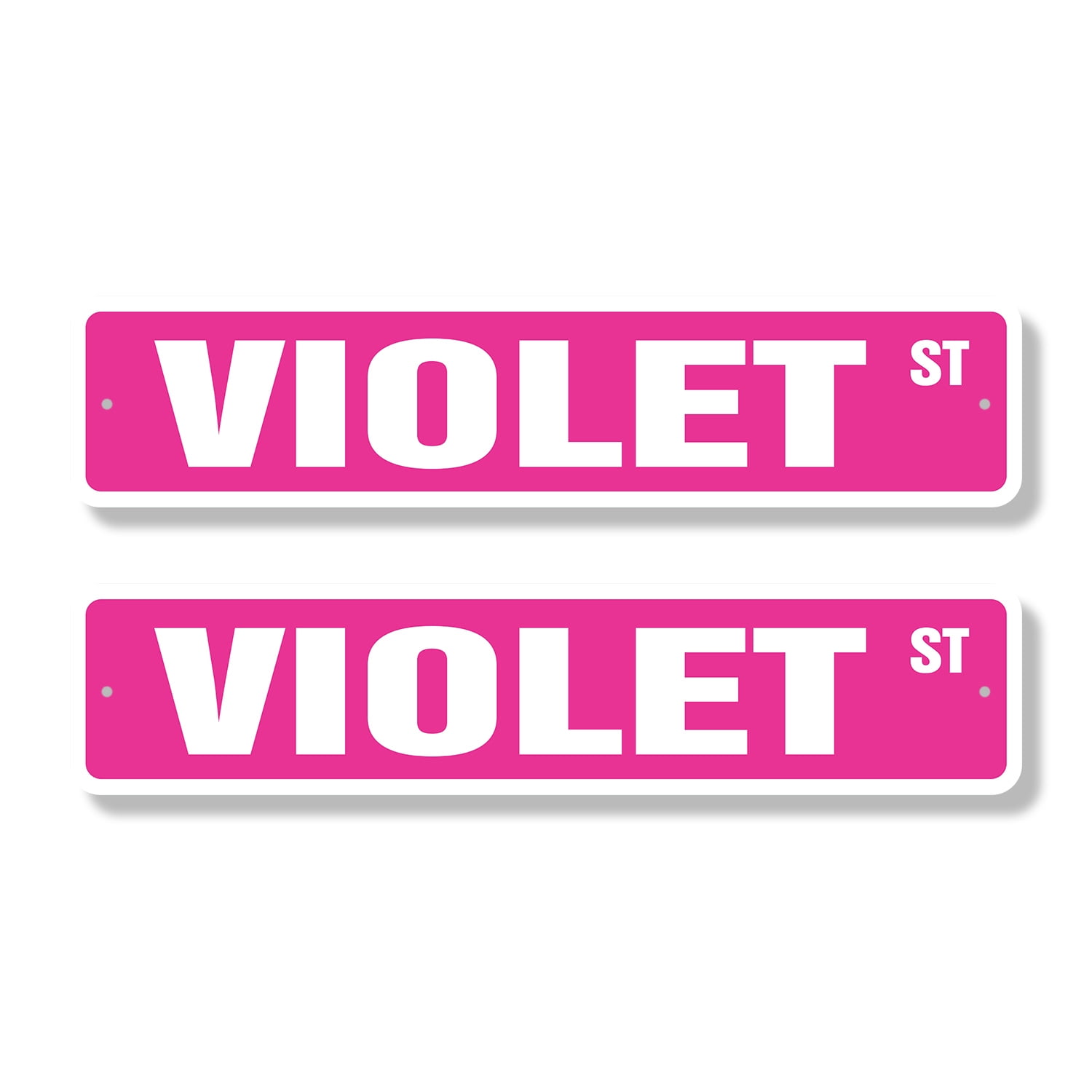 VIOLET Classic Street Sign (2 Pack) Childrens Name Room Sign Road Sign ...