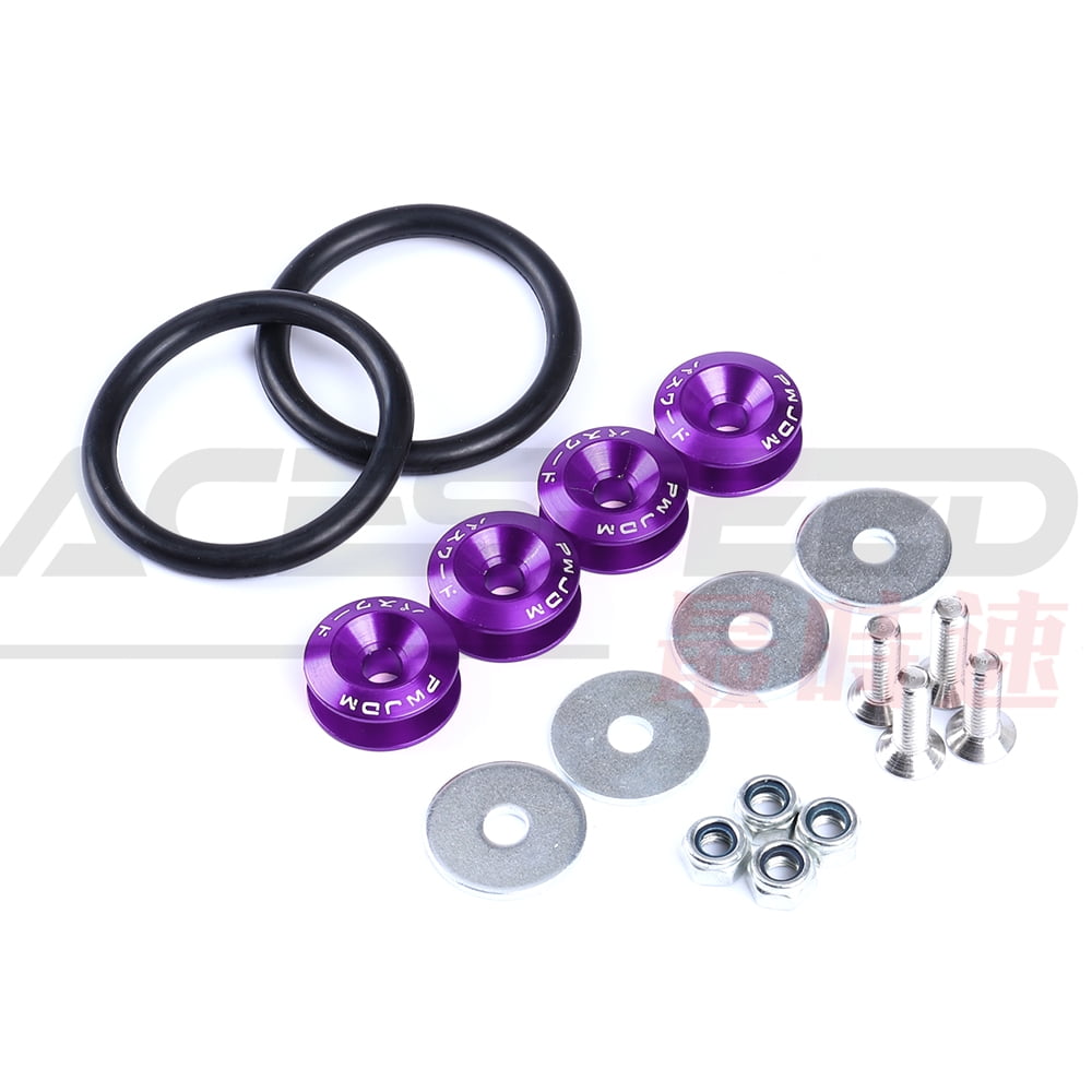 VIOLET-JDM Aluminum Bumper Fasteners, Quick Release Fasteners, Fender ...
