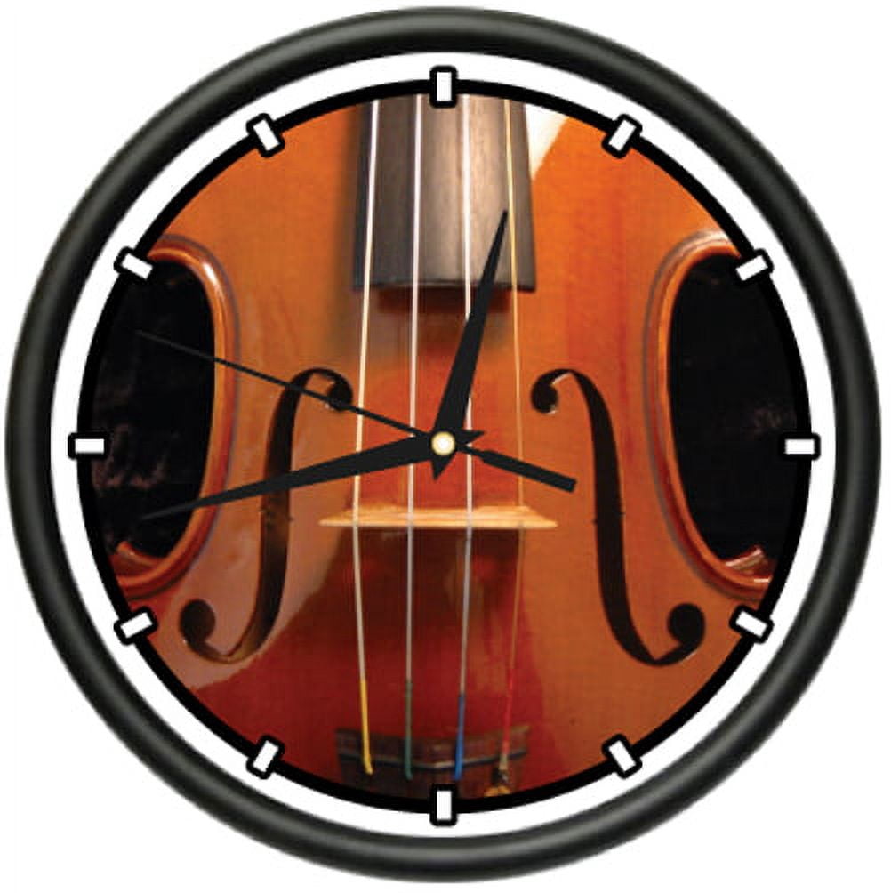 VIOLIN Wall Clock new band music teacher bow 4/4 gift - Walmart.com