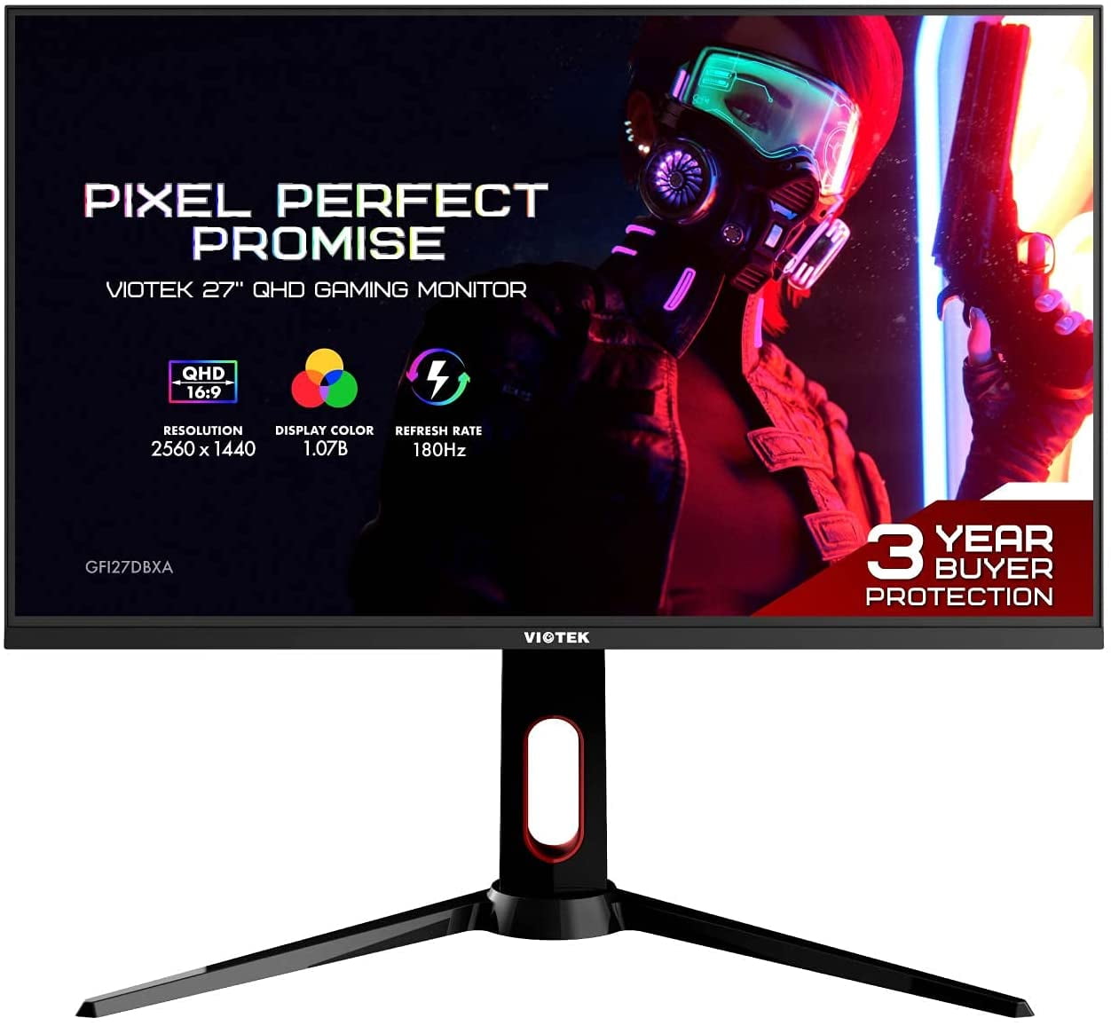 VIOTEK GFI27DBXA 27 Inch 180Hz QHD 1440p 1ms IPS Gaming Monitor with ...