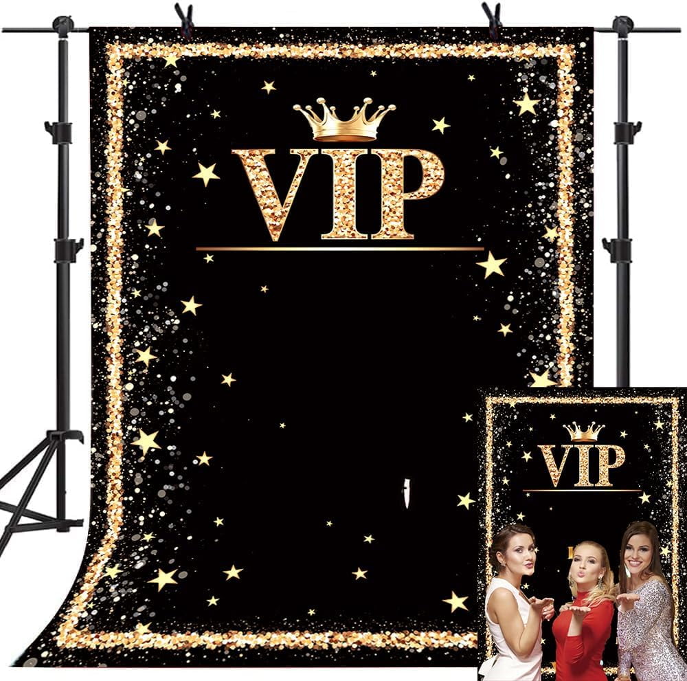 VIP Backdrop Black Gold VIP Movie Premiere Award Ceremony Celebrity ...