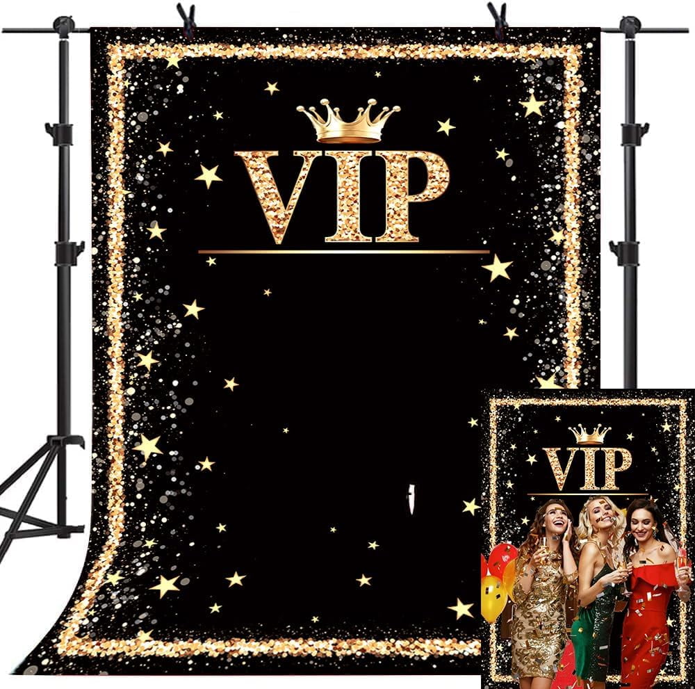 VIP Backdrop Black Gold VIP Movie Premiere Award Ceremony Celebrity ...