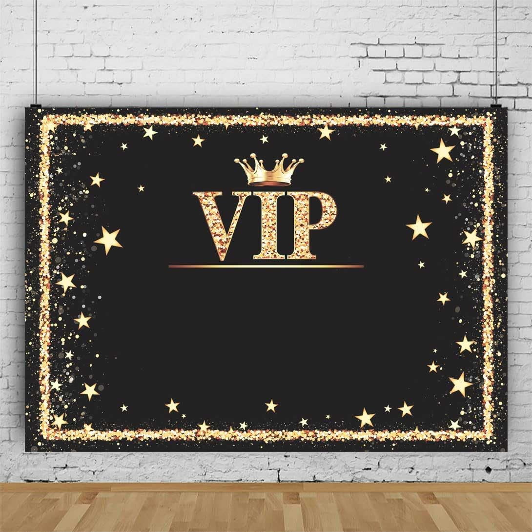 VIP Backdrop Black Gold VIP Movie Premiere Award Ceremony Celebrity ...