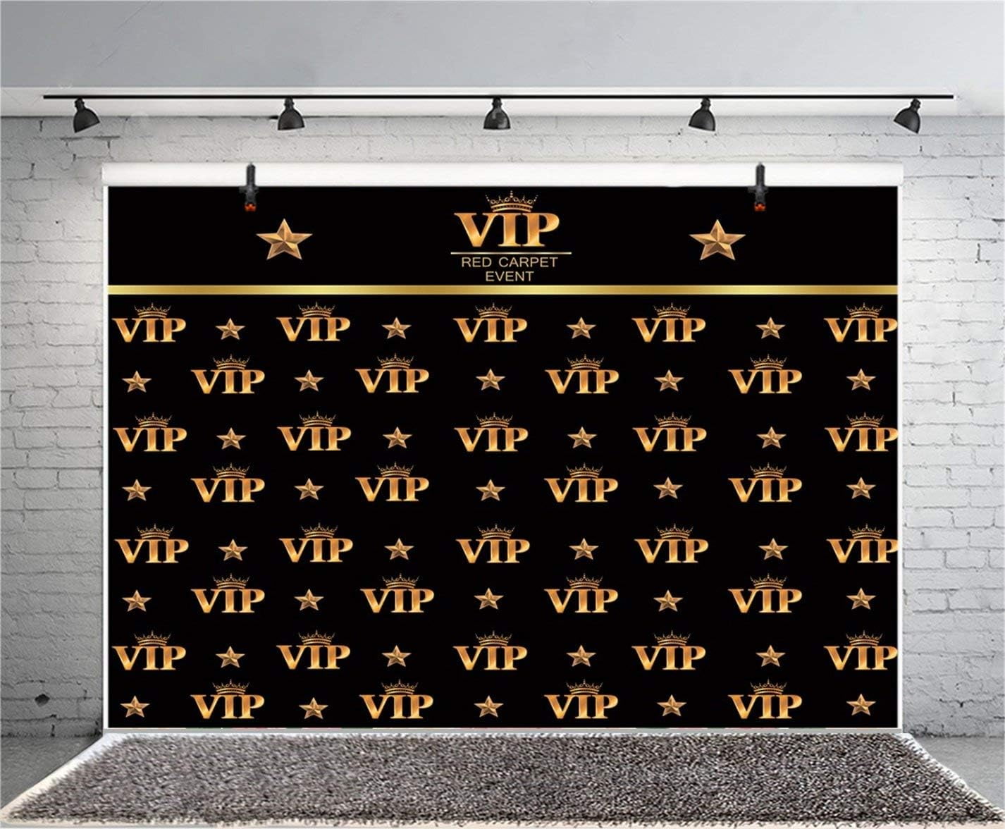 VIP Backdrop Red Carpet Party Decorations Photography Backdrops Black ...